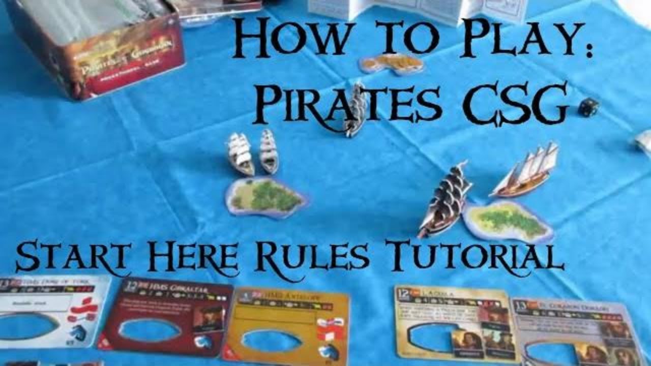 How to play Pirates Constructible Strategy Game Part 1: Start Here Rules Tutorial