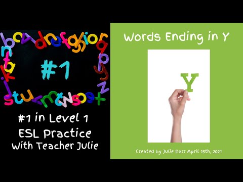 #1 ESL Practice 2021 04 15 Words Ending in Y