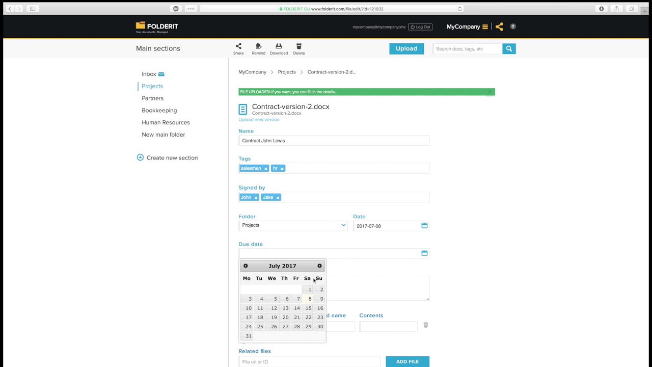 How to Use Metadata in Document Management System Software Folderit