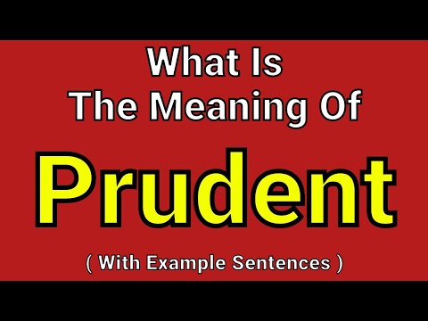Meaning Of Prudent | Prudent | English Vocabulary | Most Common Words in English
