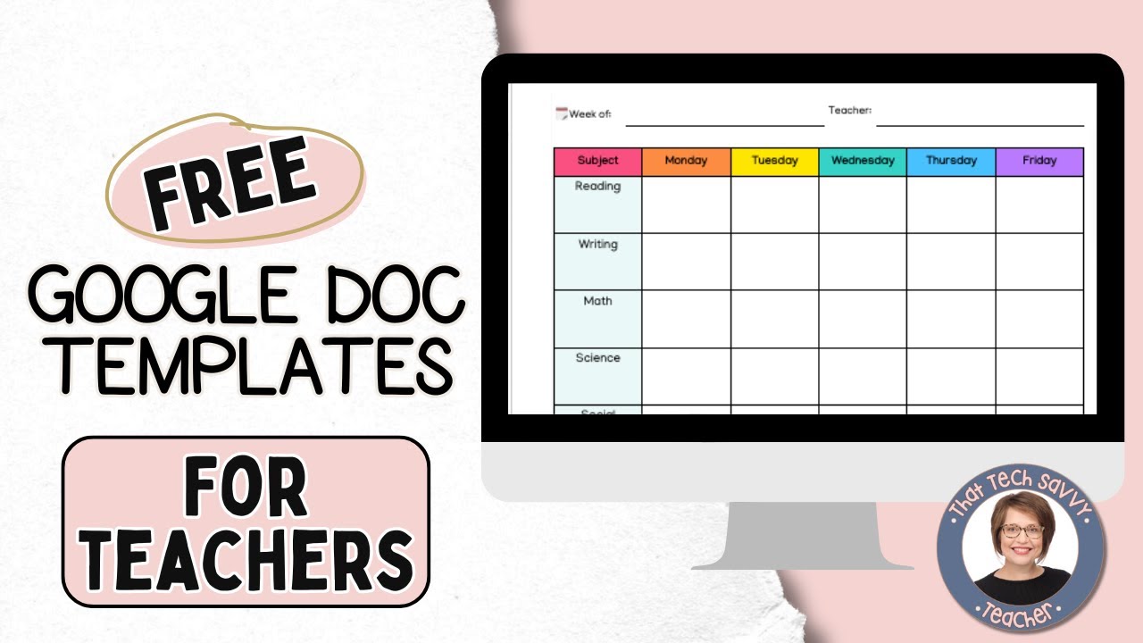 Free Google Doc Templates for Teachers | Lesson Plans, Newsletters & More