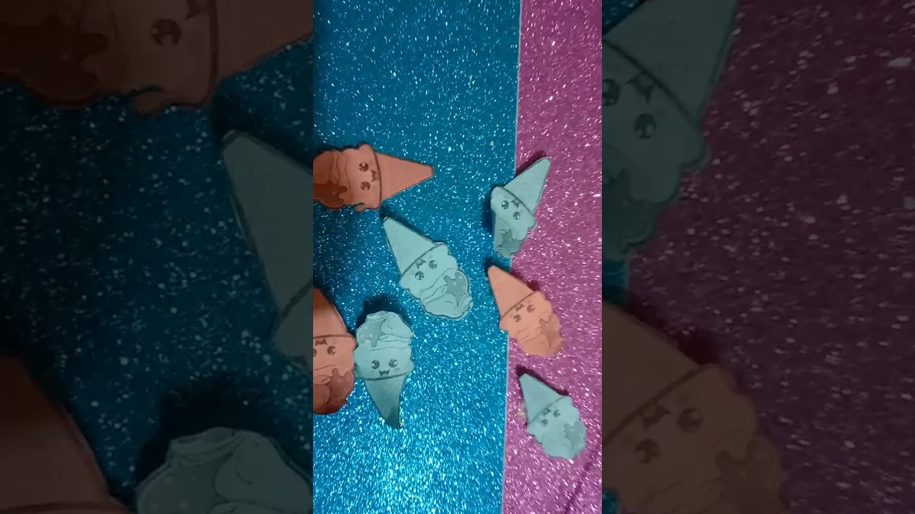 Cute ice cream stickers #icecream #stickers #craftermaryam