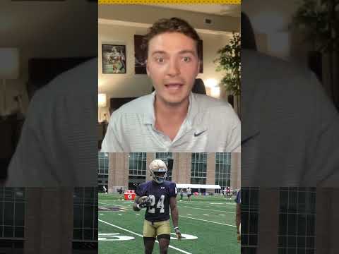 Who has been the biggest surprise for Notre Dame football in fall camp? #goirish #notredamefootball