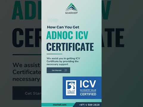 How can you get ADNOC ICV Certificate
