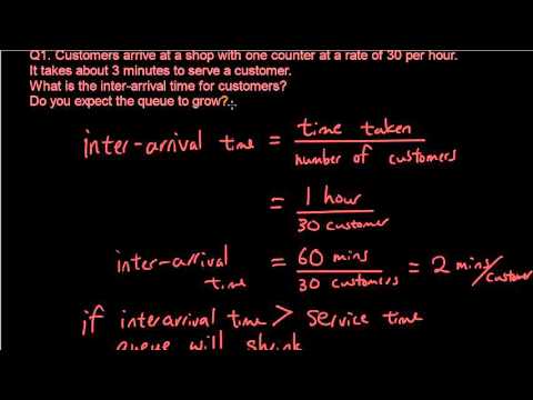 Queuing lesson 6 - Single server practice questions