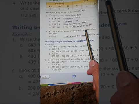 Writing 6 digit numbers in expanded form in Urdu/hindi