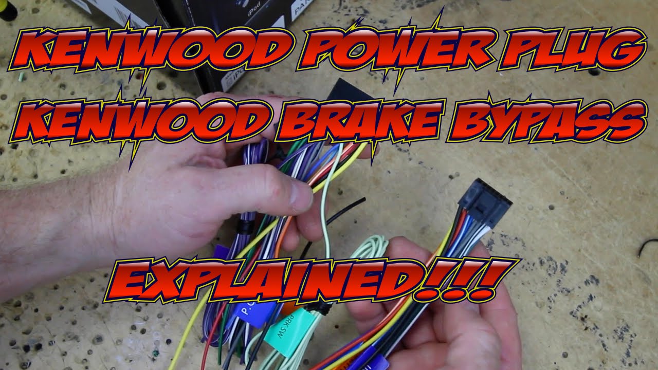 Kenwood Excelon's wire harness colors and brake bypass explained