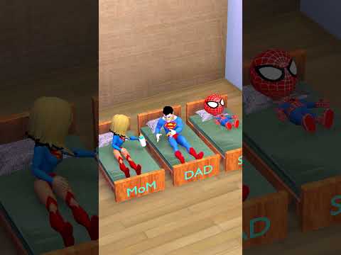 Superman And Supergirl Take Care Of Spidey ❤️ #spiderman