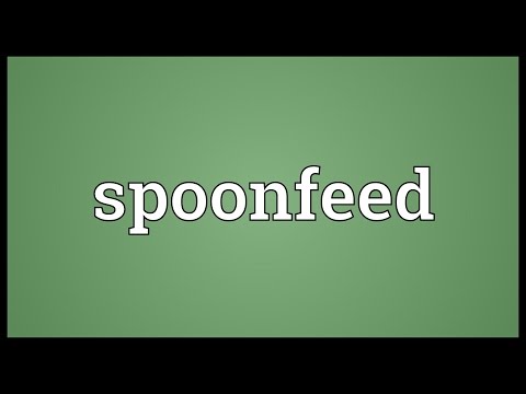 Spoonfeed Meaning