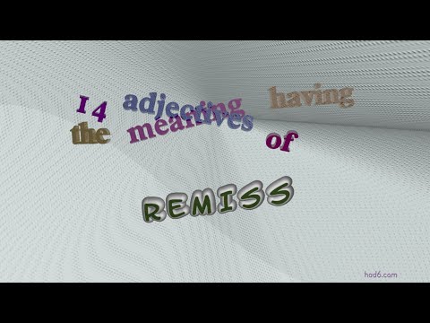remiss - 15 adjectives having the meaning of remiss (sentence examples)