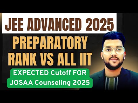 JEE ADVANCED 2025 Preparatory Rank vs All 23 IIT Cutoff | Josaa Counseling Cutoff 2025 #preparatory