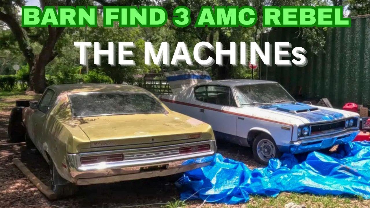 Barn Find Hunter Finds Three 1970 AMC Rebel Machines, They Need Help ...