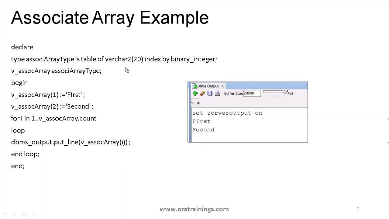 Oracle PLSQL - PLSQL Composite - Collections