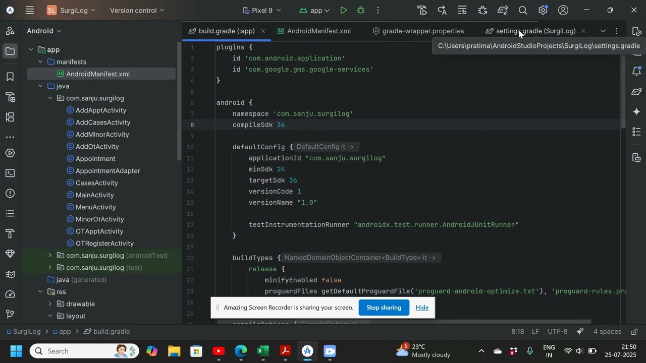 Update gradle plugin and android studio