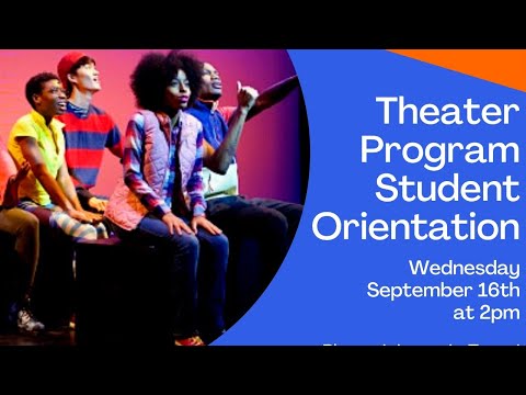 BMCC Theater Student Orientation Fall 2020