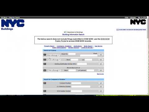 PROPERTY DETAILS from NYC DOB BIS SYSTEM-UPDATED in - [2021]