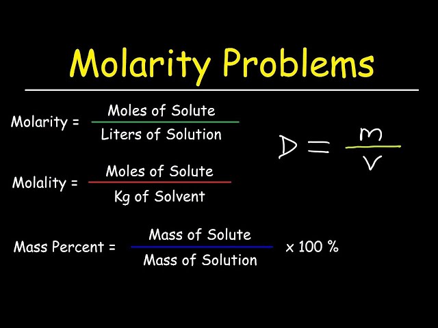 Understanding Solution Concentration: Molarity, Molality, and More | Galaxy