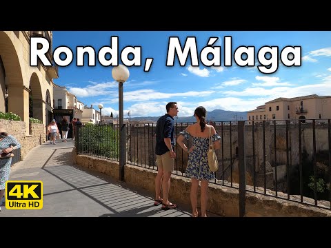 Ronda Málaga Beautiful Town Summer September 2023 [4k 60ps] Virtual Walking Tour | Spain 🇪🇸