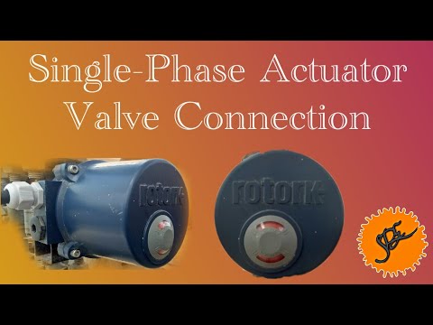 Rotork single phase Actuators Valve Connection