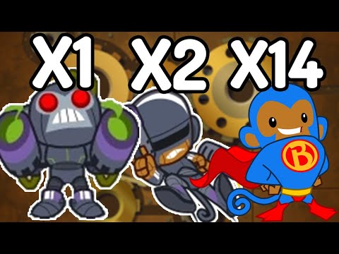 BTD5 1x Tech Terror VS. 2x Robo Monkeys VS. 14x Super Monkeys