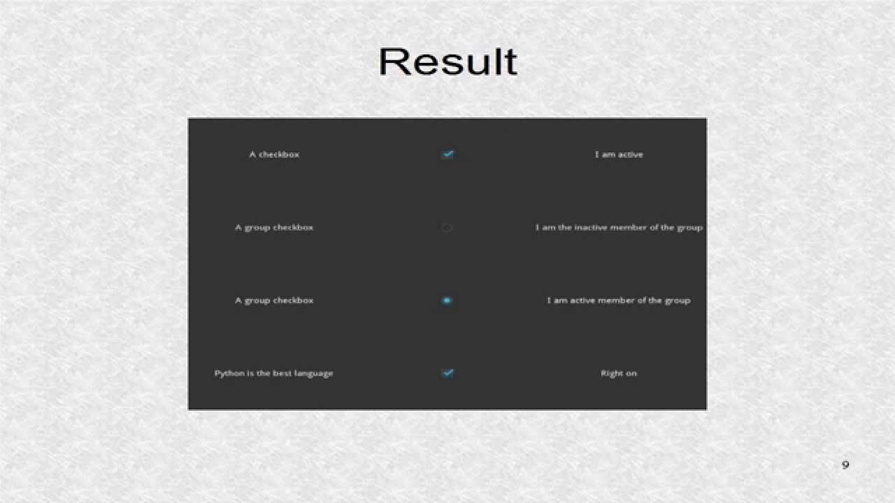 Kivy 21. Checkboxes