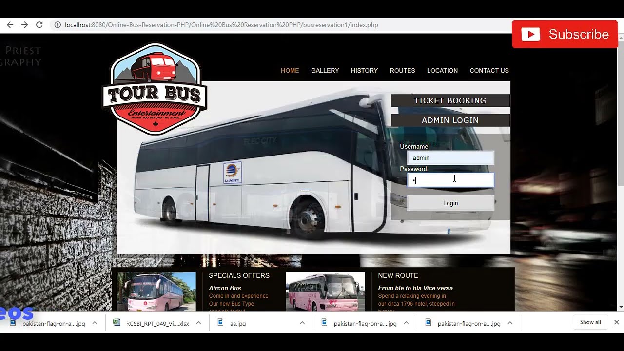 Bus Ticket Reservation System Full PHP Project With DB and Source Code