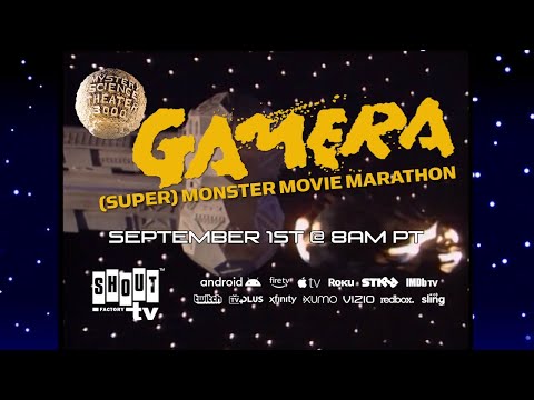 MST3K: Gamera (Super) Monster Movie Marathon - September 1st!