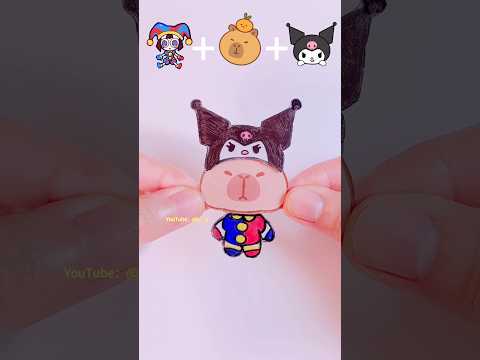 Digital Circus x Sanrio x Capybara 이모지 믹스 Mixing #shorts #trending #youtubeshorts