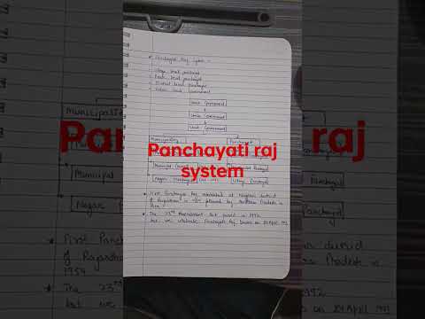 panchayati raj system
