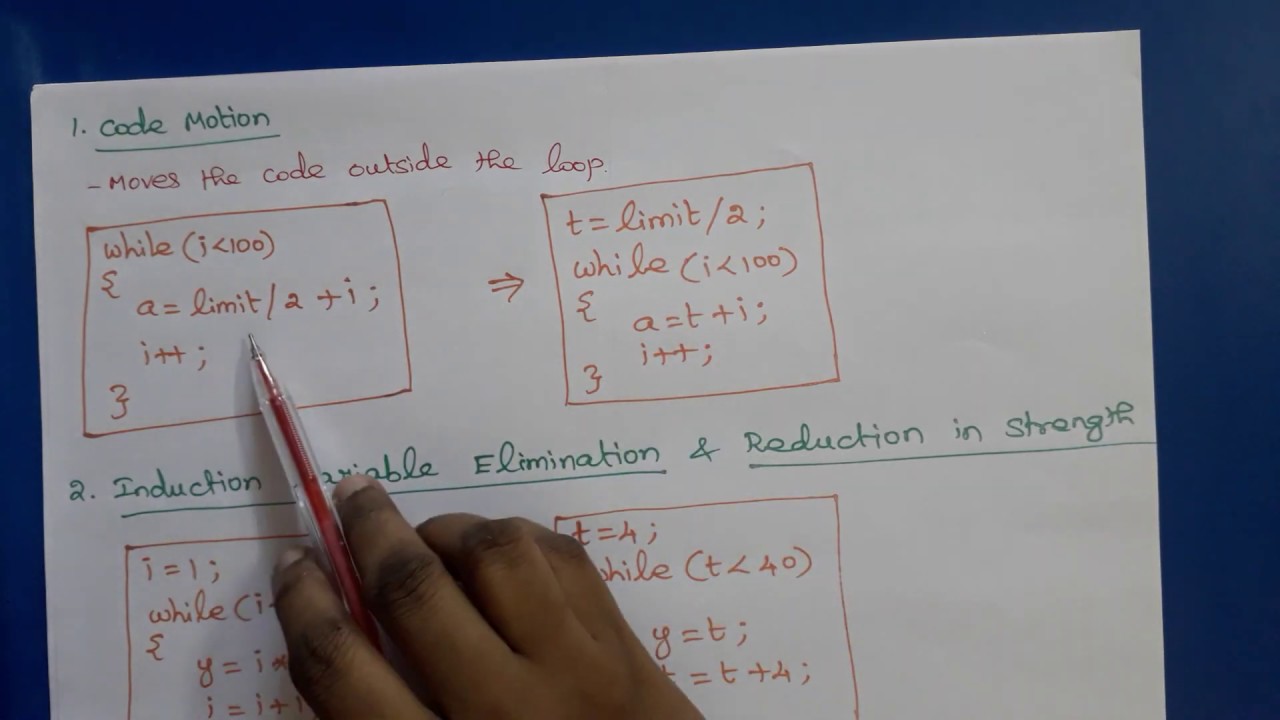 Compiler Design: Loop Optimization