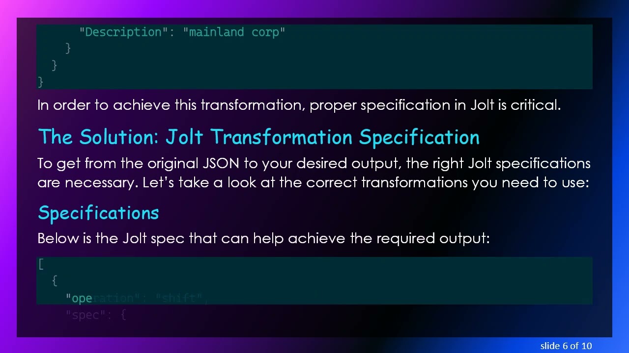 Transforming JSON Arrays: A Guide to Jolt Transformations