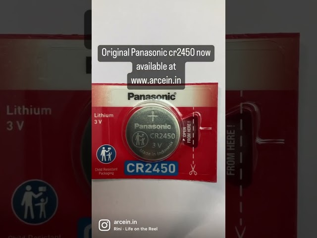 Lithium Ion Battery - Panasonic CR2450 3V Lithium Coin Battery Importer from Vadodara