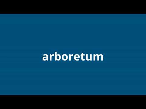 what is the meaning of arboretum