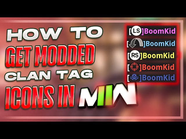 How to easily add symbols and icons to your Clan tag in Modern Warfare 2?