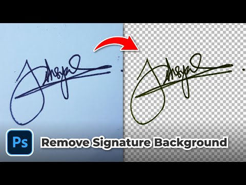 PRO Photoshop Trick to Remove Signature Backgrounds!