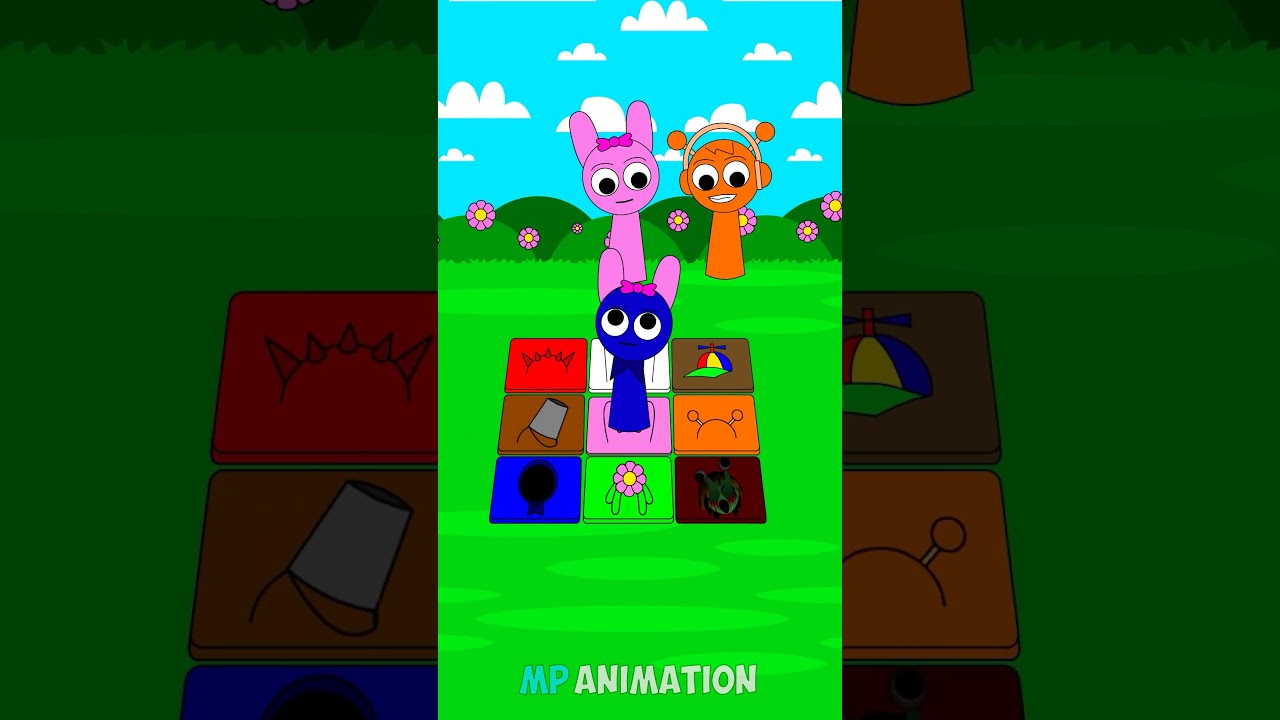 Sprunki Headdress Match Puzzle Challenge Sprunki animation #sprunki
