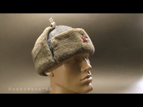 ORIGINAL WW2 Russian Army Winter Hat Ushanka brass Red Star Military BADGE SOVIET USSR