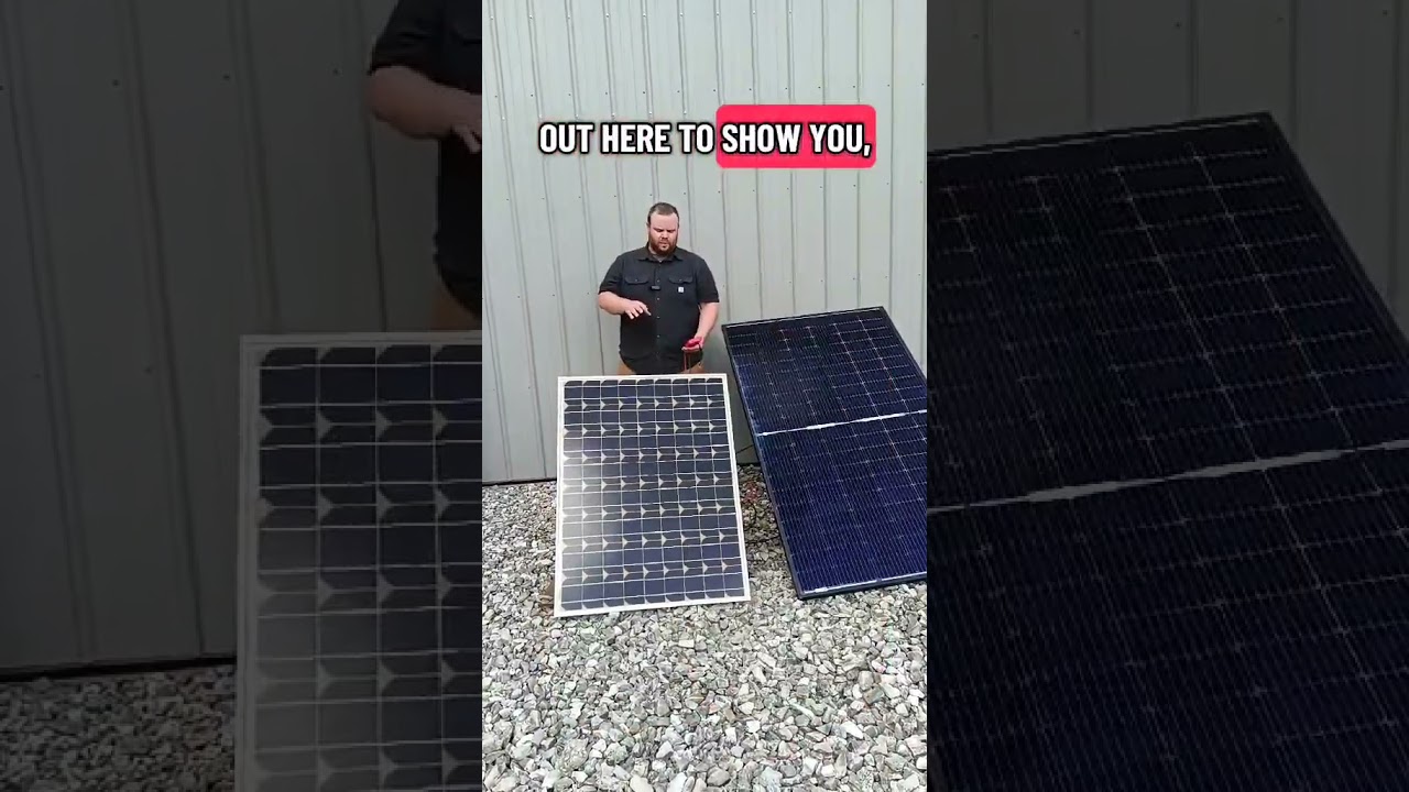 The outcome of mixing different wattage solar panels.