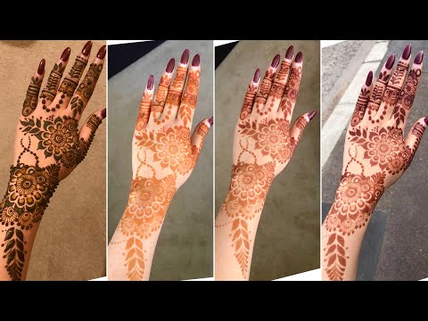 Natural Henna Stain Progress