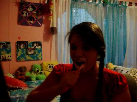 Brushing my teeth with shampoo