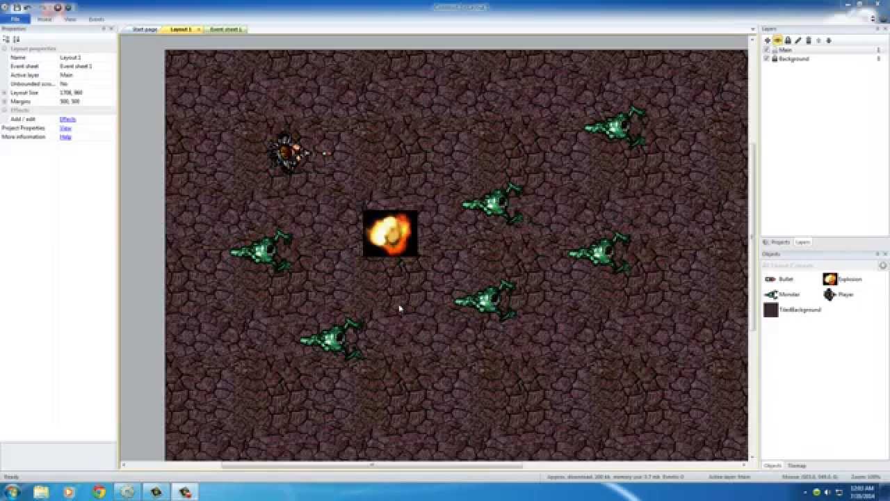 Game Development w/ Construct 2 Tutorial - 7 - Events