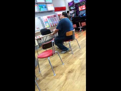 Angry guy in Ladbrokes