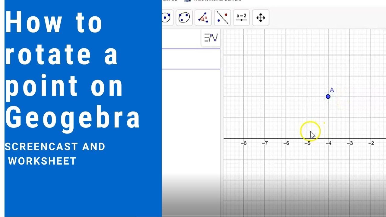 Rotating a point using Geogebra