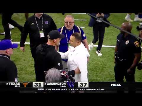 Washington stops Texas' last gasp drive to win Sugar Bowl, advance to CFP title game
