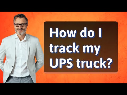 How do I track my UPS truck?