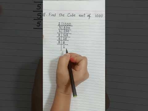 Find the Cube root of 1000 in easy way # Nidhi academy # a short video