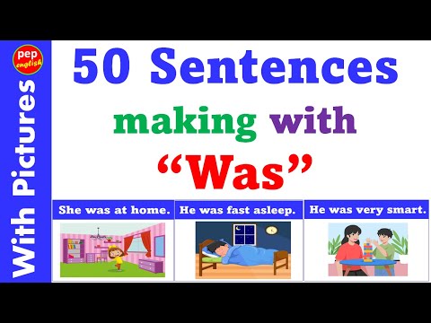 Sentence making in English | Usage of was in the sentence | was sentence with pictures