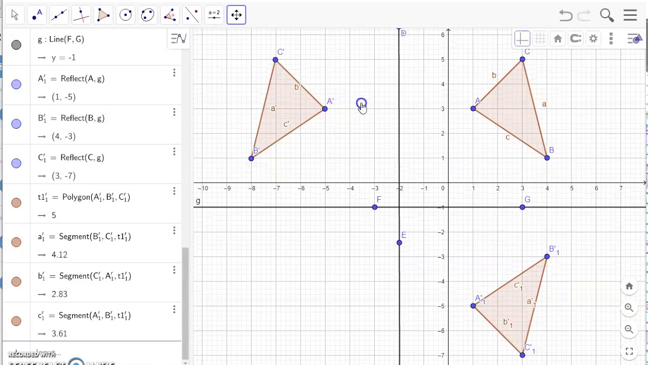 GeoGebra - Transformation part 1