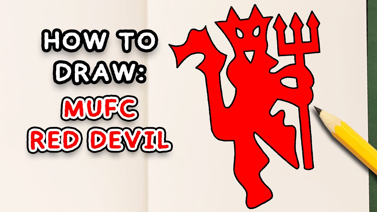Learn how to draw the MANCHESTER UNITED RED DEVIL