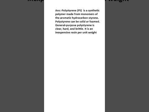 What is Polystyrene?